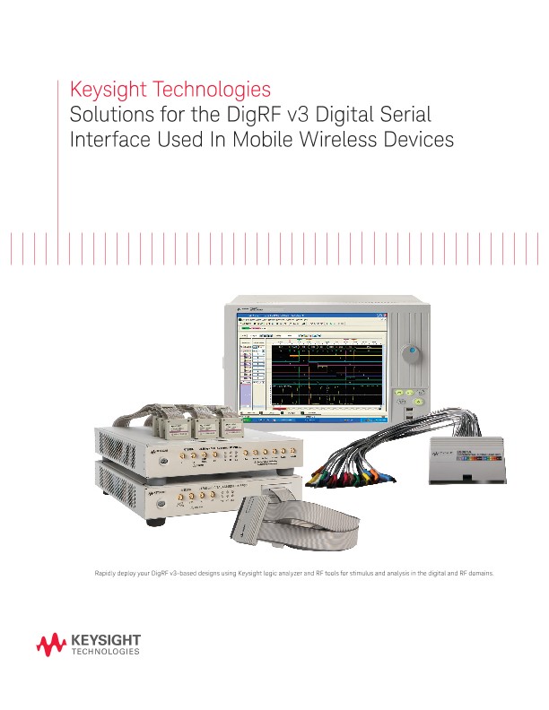 Solutions for the DigRF v3 Digital Serial Interface Used In Mobile Wireless Devices PDF Asset ...